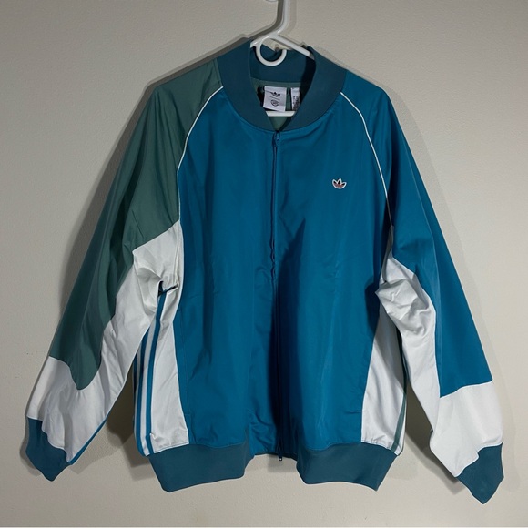 adidas | Jackets & Coats | Adidas X Clot Edison Chen Blue Green White ...